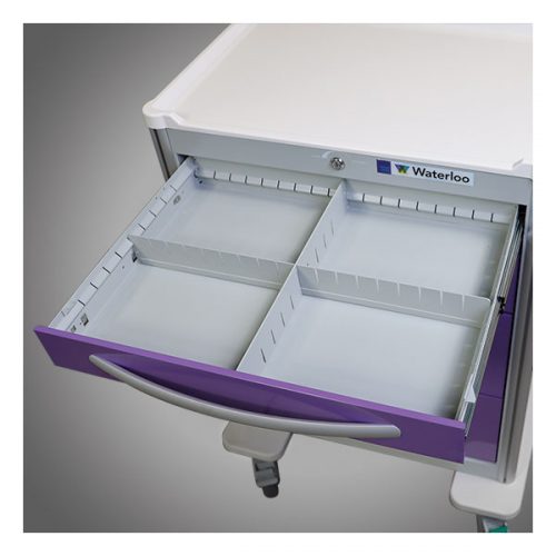 6-Drawer Tall Anesthesia Cart (UTGSA-333369-DKB) - Waterloo Healthcare