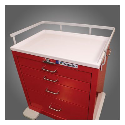 6-Drawer X-Tall Emergency Cart (UXRLA-333669-RED) - Waterloo Healthcare
